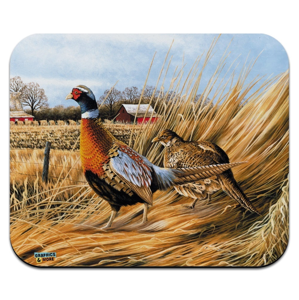 Pheasants on the Farm Low Profile Thin Mouse Pad Mousepad - Walmart.com