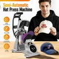 Hat Heat Press:Semi Automatic Elevate Your Cap Game with Precision Heat ...