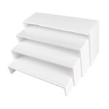 flameer 4 Pieces Acrylic Display Riser Jewelry Display Shelf Riser for ...