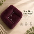 Aenkyo 40.6 Inch Faux Fur Single Sofa Chair, Comfy Lounge Chair in a ...