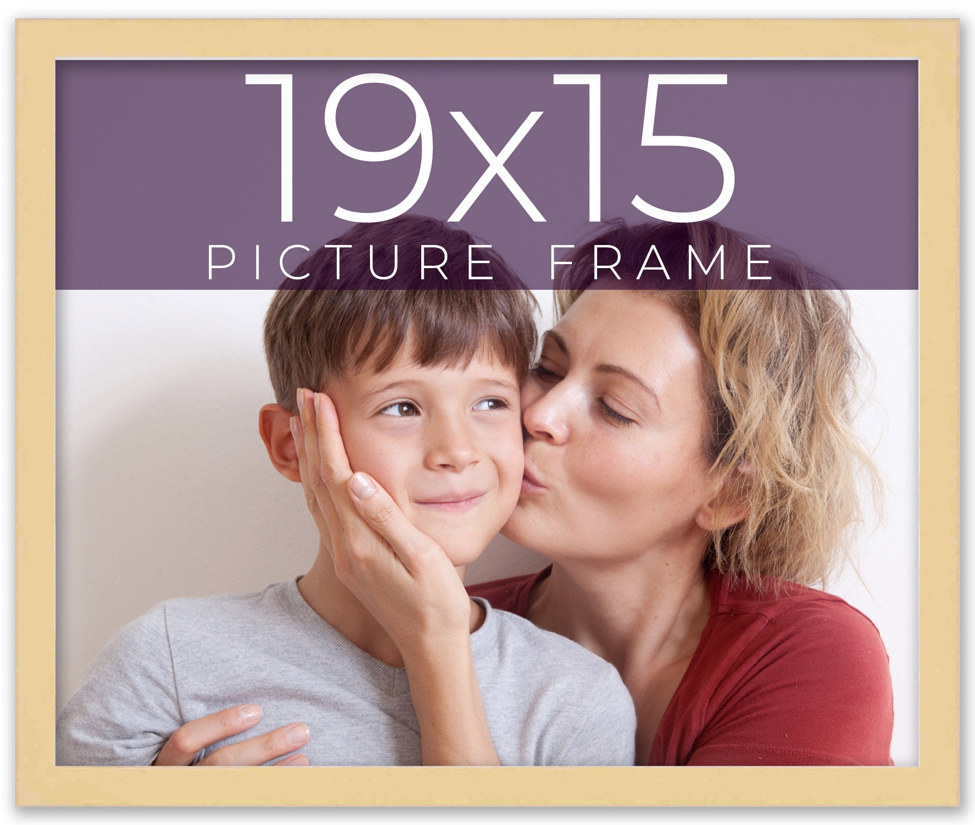 19x15 Shadow Box Frame Brown | 0.875 inches Deep Real Wood Contemporary ...