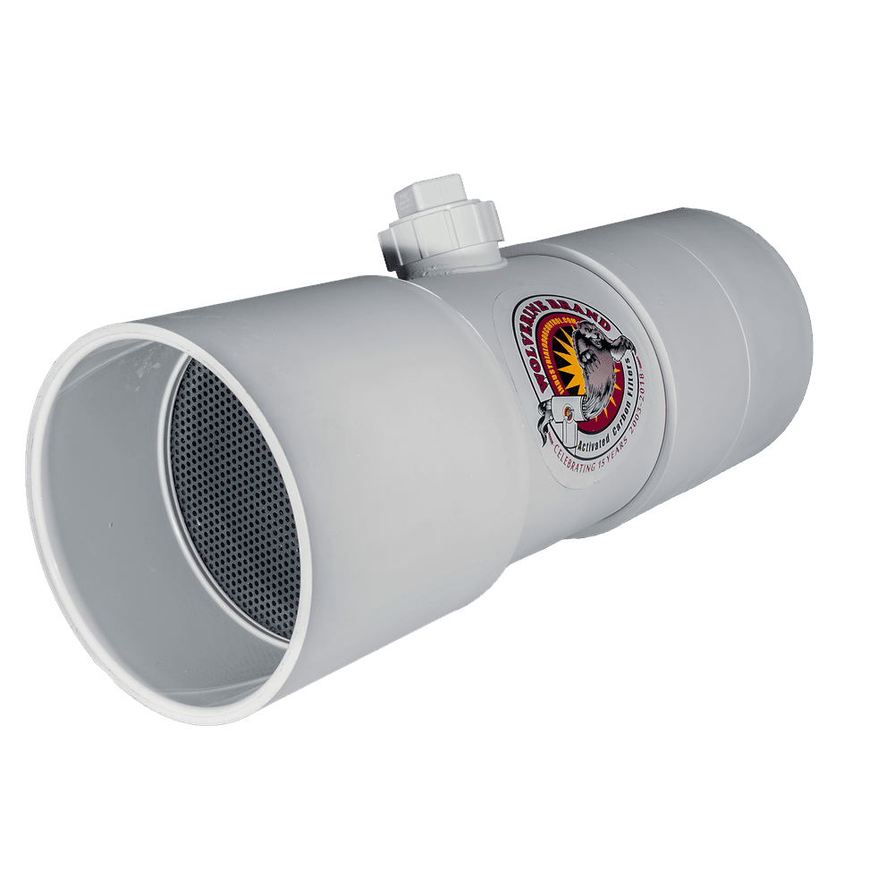 Wolverine 6" Linear Septic Vent Pipe Activated Carbon Odor Filter ...