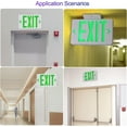 XIULIN LED Exit Sign, Emergency Exit Signs Light with Battery Backup ...