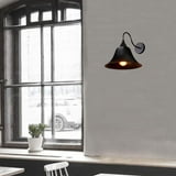 Industrial Vintage Wall Lights, Rustic Black Metal Wall Lamp, Retro ...