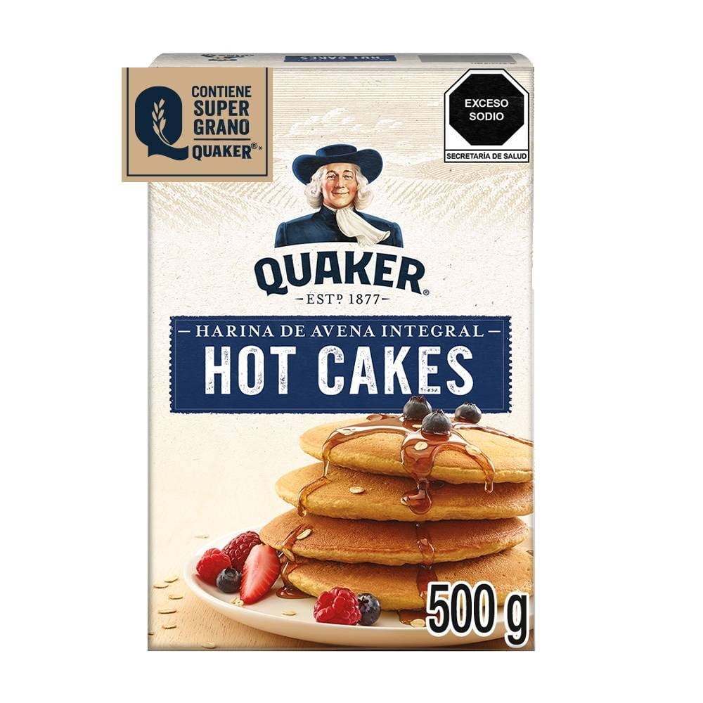 Harina Quaker para hot cakes de avena 500 g | Bodega Aurrera en línea