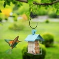 2Pcs Black Metal Bird Feeder Hanger Large S Shaped Hook for Butterfly ...