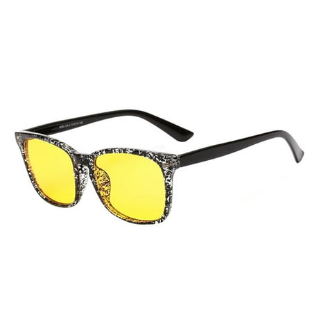 Blue Light Blocking Glasses Unisex Square Eyeglasses Clear Lens Yellow ...