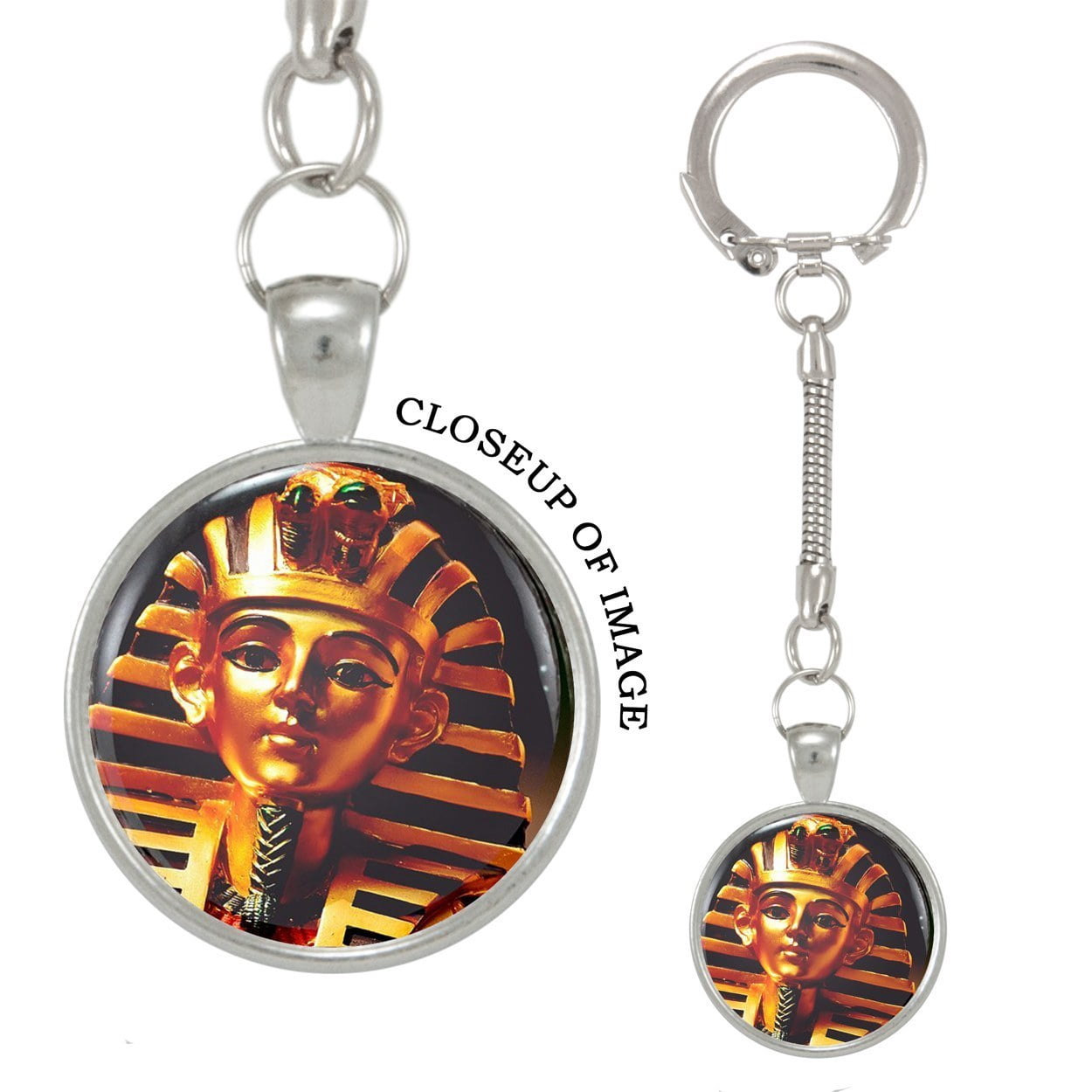 King Tut Pharoh Statue Egyptian Keychain - Walmart.com