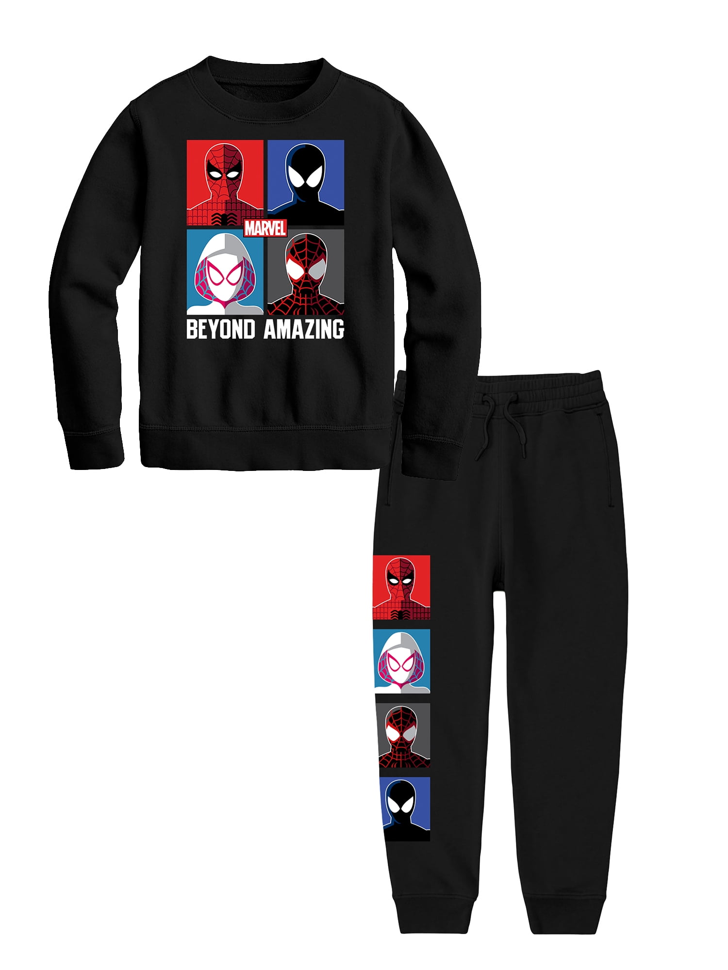 Spider-Man Boys Spiderverse Graphic Hoodie & Jogger Outfit Set, 2-Piece ...
