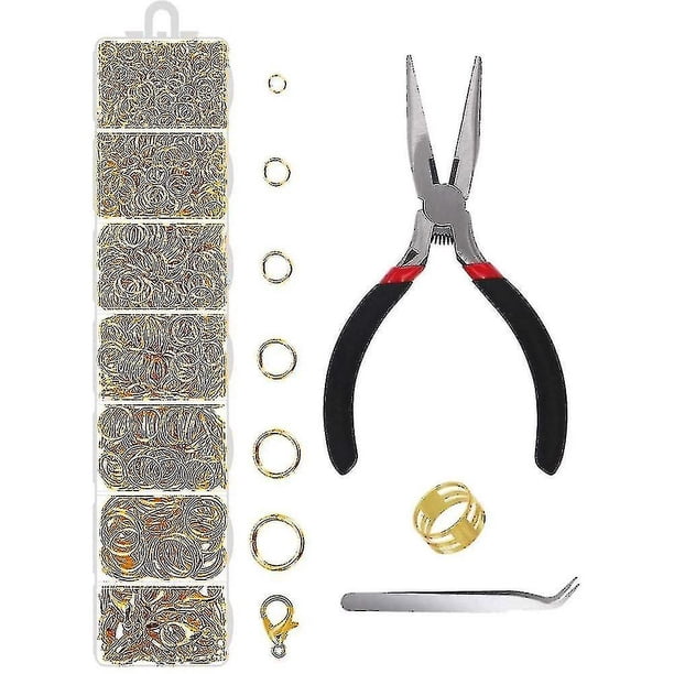 1500 Pieces Of Jump Rings With Lobster Clasps And Jewelry Pliers ...