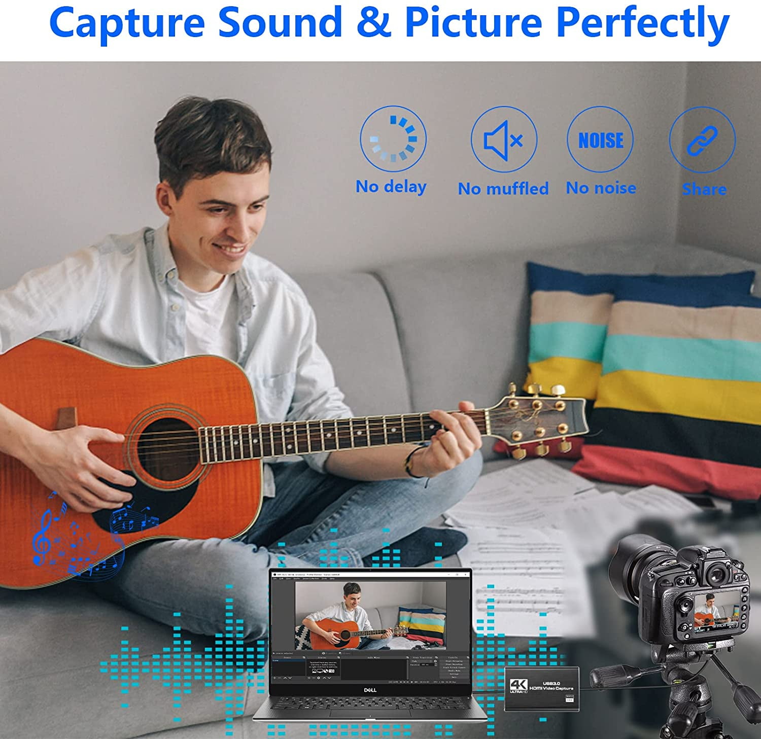 Buy PEPISKY HDMI Video Capture Card USB 3.0 for Streaming Video ...