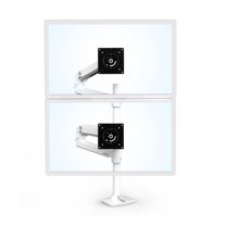 Ergotron LX Dual Stacking Arm, Tall Pole (white) - Walmart.com