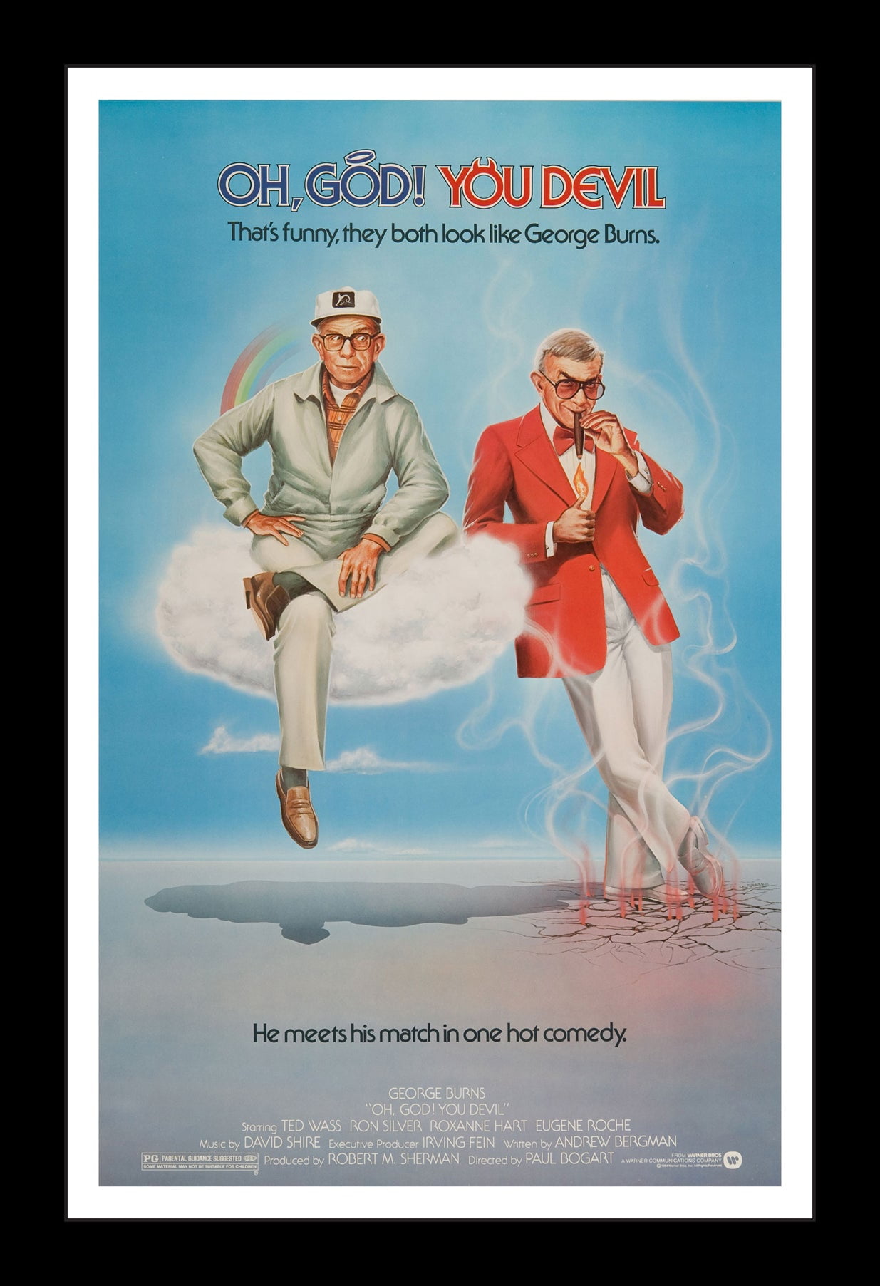 OH GOD YOU DEVIL - 11x17 Framed Movie Poster - Walmart.com