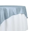 Efavormart 72"X72" Navy Blue Accordion Crinkle Taffeta Table Overlay, Square Tablecloth Topper ...