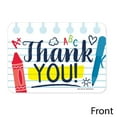 Big Dot of Happiness Back to School - Shaped Thank You Cards - First ...