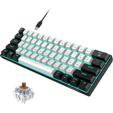 RGB Backlit Mechanical Gaming Keyboard with Blue Switches Ultra Thin ...