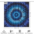 Blue Spiral Tie-dye Pattern Shower Curtain Set Modern Bathroom Decor ...