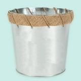 On the Surface Large Tin Pail, Decorative Galvanized Tin Bucket with ...