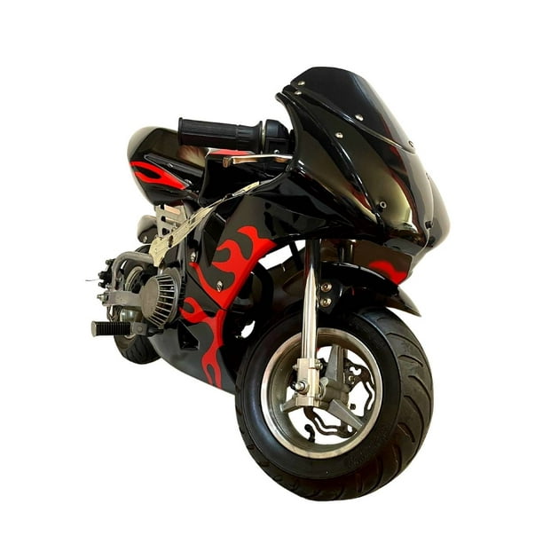 Motocicleta Infantil Shahoma PB04 Pocket Bike Deportiva 49cc Negra ...