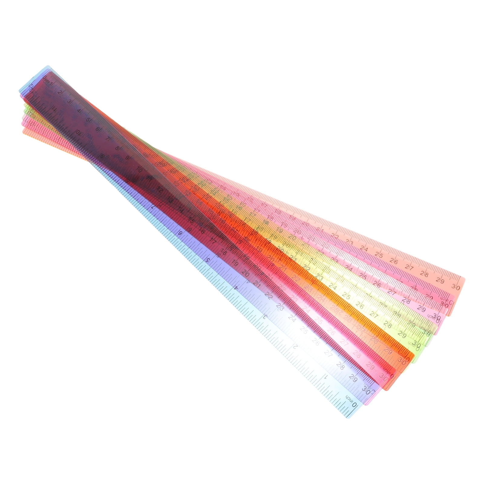 Regla de color de 8 piezas, escala de arquitecto, reglas de dibujo ...