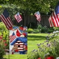 4th of July Cardinal Bird Garden Flag 12x18 Vertical Double Sided Red ...