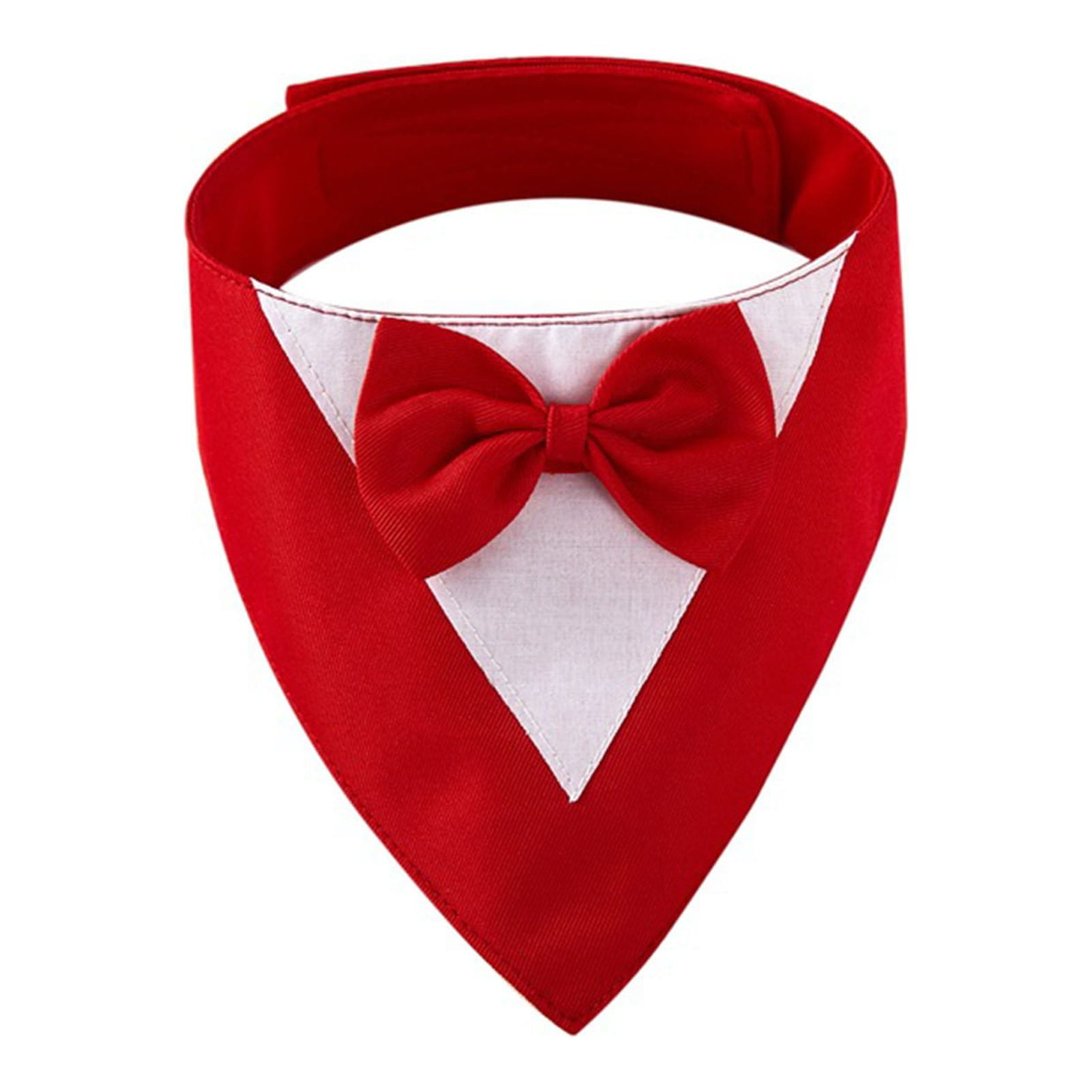 Formal Dog Tuxedo Bandana Dog Wedding Suit Pet Bibs Dog Collar with Bow ...