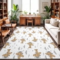 Art Aircraft 3x5ft Non Slip Area Rug Brown Cartoon Airplane Gray Clouds ...