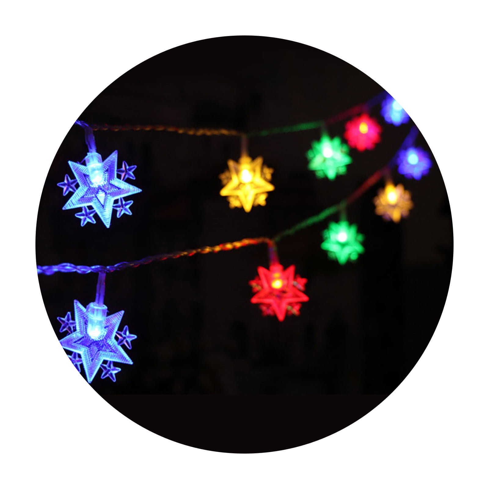 Moon Star LED String Light, Creative Shape, IP43 Waterproof, Energy ...