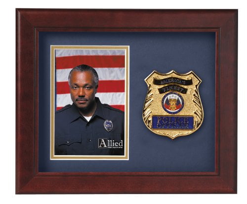 allied frame us police officer medallion portrait picture frame - 4 x 6 ...