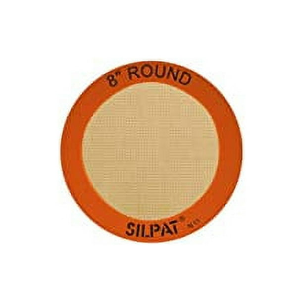 Silpat Round Cake Liner Non-Stick Silicone Baking Mat, 8", AH197-01 ...