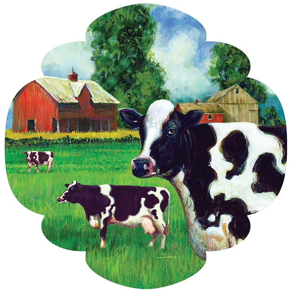 Custom Decor Stepping Stone - Cow Fields - Walmart.com
