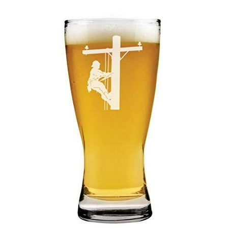 15 oz Beer Pilsner glass Lineman Electric Pole climber | Walmart Canada