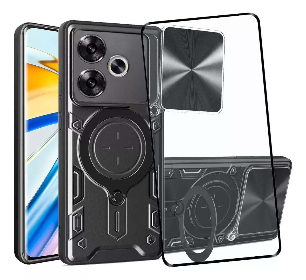 Funda Uso Rudo Para Xiaomi Poco F6 Carcasa + Screen Mica | Walmart en línea
