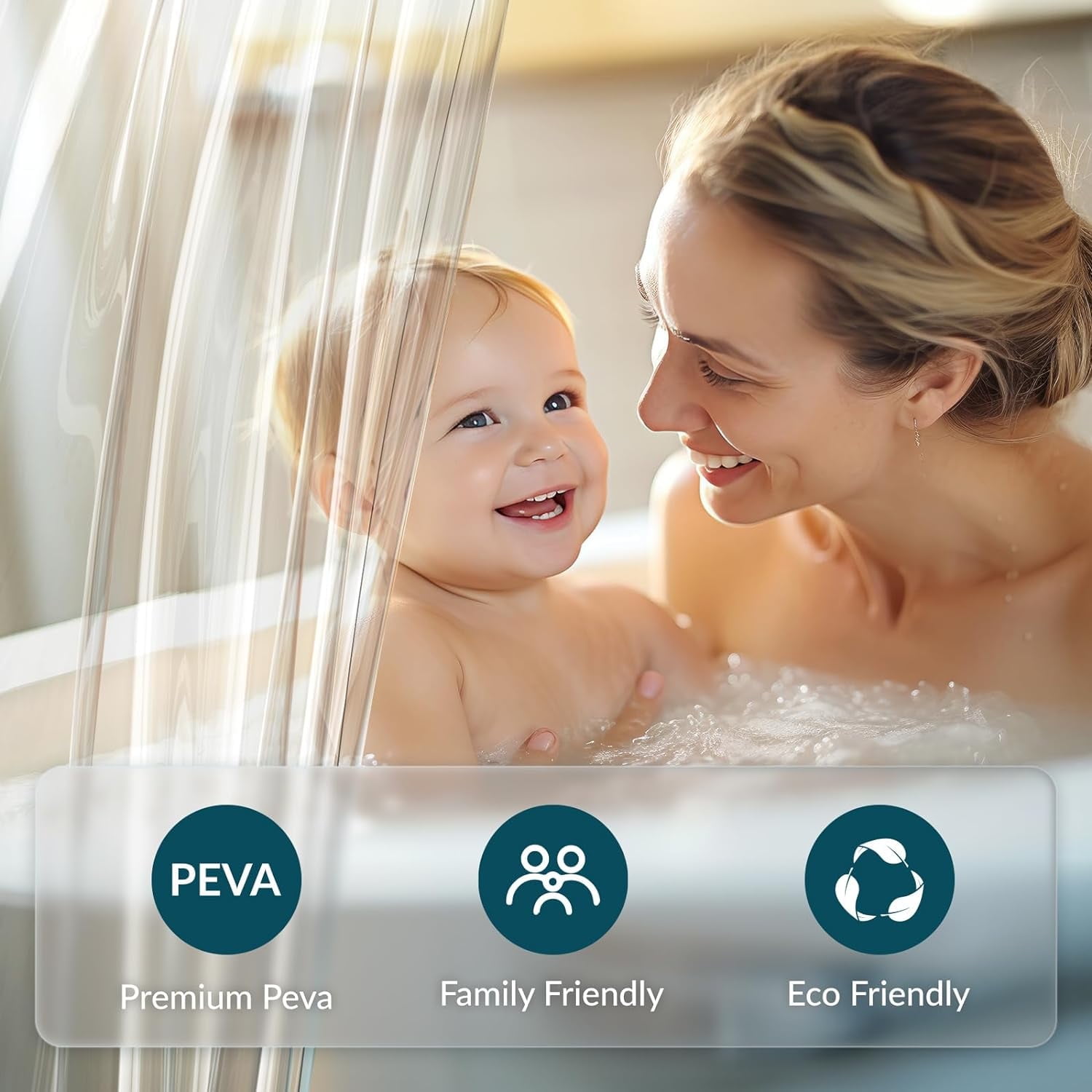 Click here for Pgymaoyi Extra Long Shower Curtain Liner 72x96 Cle... prices