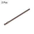 Uxcell T27 Magnetic Security Torx Screwdriver Bit 1/4" Hex Shank 6" Length, Red 2 Pack - Walmart.com