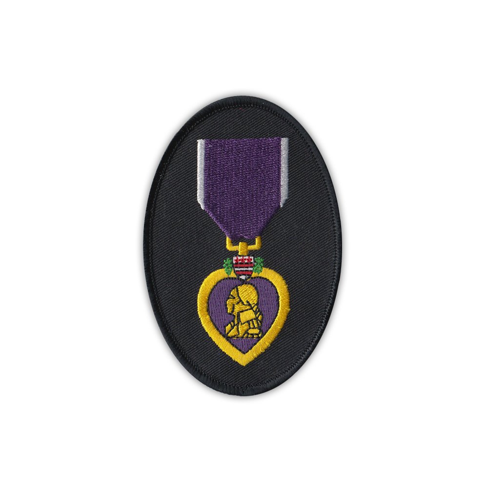 Patch, Embroidered, Purple Heart Medal Ribbon, 2.5" x 4" - Walmart.com