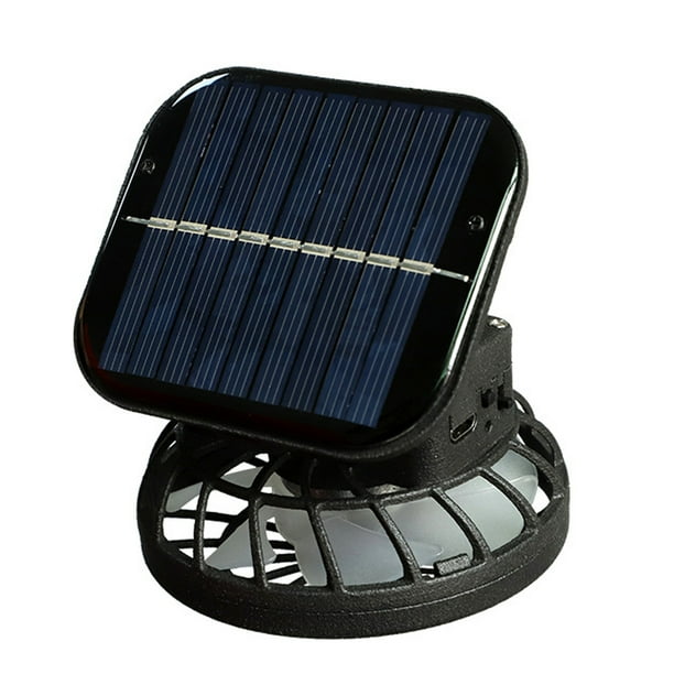 Rechargeable Handheld Fan Solar USB Charging Cooling 1000mAh Battery ...
