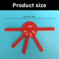 Ergonomic Angles Protractor with Marking Scale, Geometry Tool for Technical Drawing & Math ...