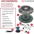 RONGTUO Clutch Kit w/ Slave, Pre-Bled Master Cylinder & Line for 1995 ...