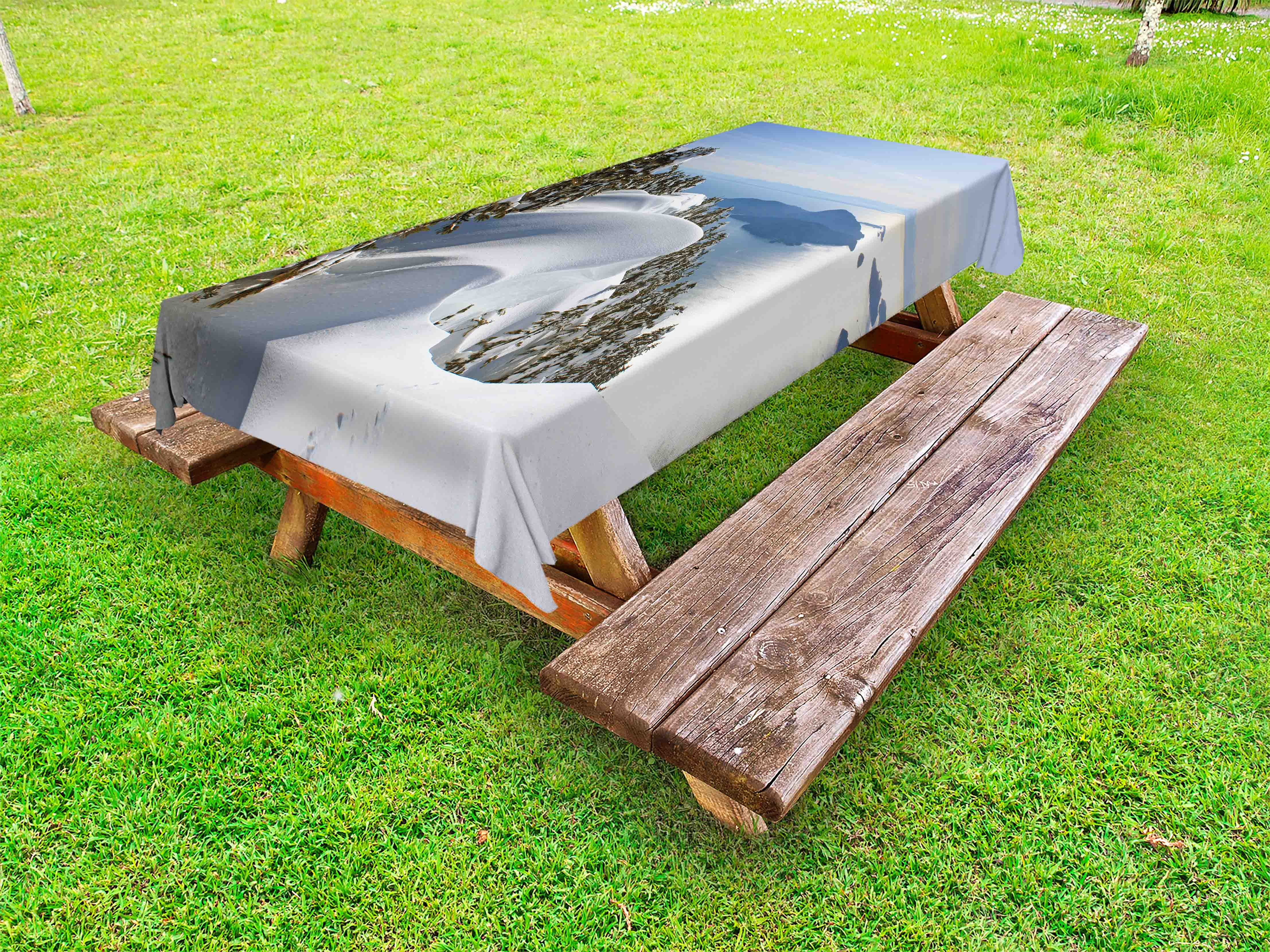 Winter Outdoor Tablecloth, Pacific Ocean Meets the Mountains Vancouver ...