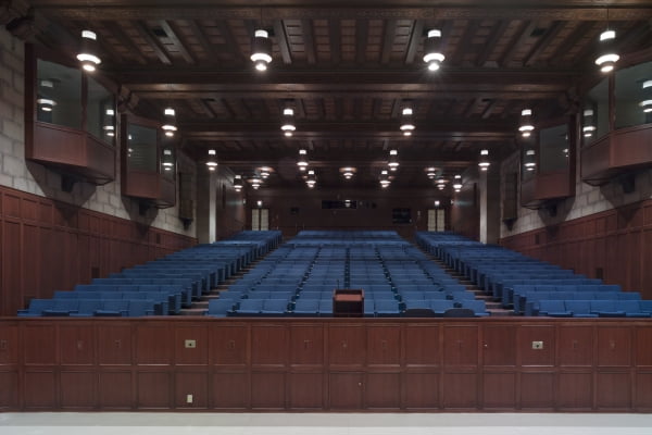 Print: Auditorium, Herbert C. Hoover Building, U.S. Department Of ...