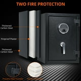Fireproof and Waterproof Safe Box, 2 Cubic Feet Extra Large Lock Box ...