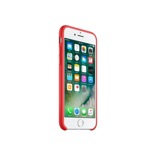 Apple Silicone Case for iPhone 7 - Red - Walmart.com