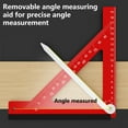 Aluminum Right Angled Ruler 90 Degree Layout Thickened Triangles Ruler ...