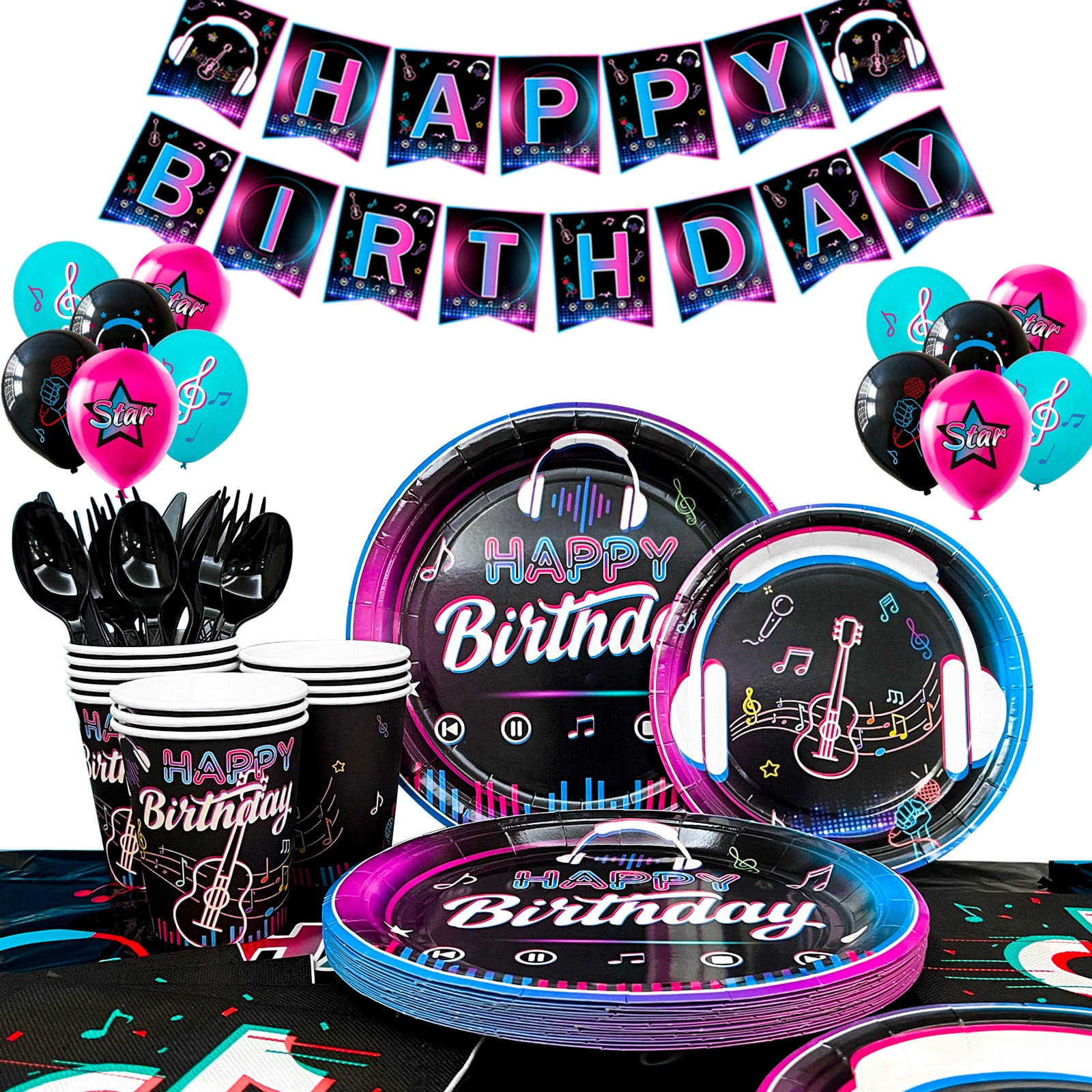 Click here for Elifjoydeco Tik Tok Party Supplies  138pcs Music P... prices