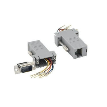 Kentek D-Sub Modular Adapter DB25 Female to RJ12 RJ-12 Female F/F ...