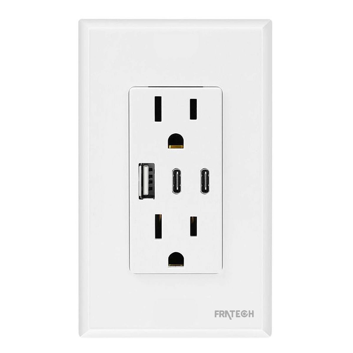 Contacto Duplex con puertos USB-A y tipo-C. Fratech LS9931CC | Walmart ...