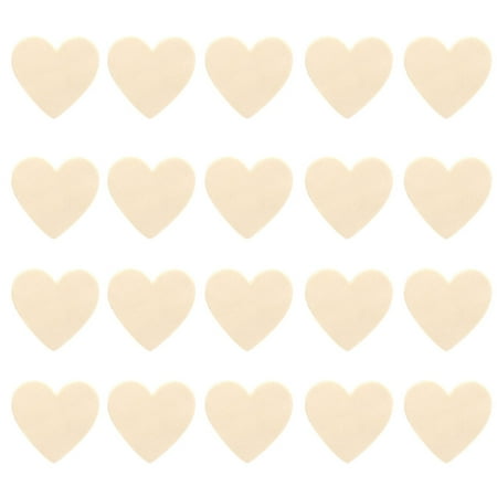 DIY Love Wood Pieces, Blank Heart Wood Slices Ornaments 1.9 X 1.9in ...