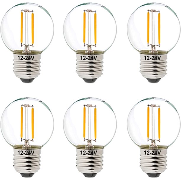 DC AC 12 Volt 24 Volt Light Bulb LED 1W 12V-24V Low Voltage Filament ...