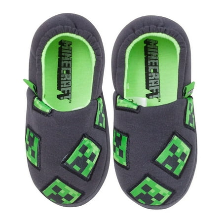 Minecraft Official Boys Creeper Slippers | Walmart Canada